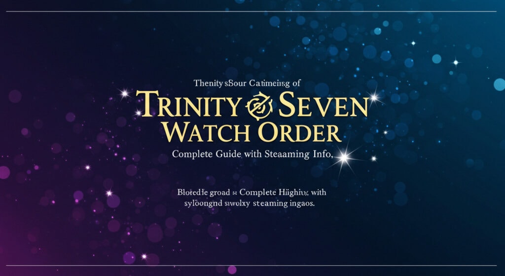Trinity Seven Watch Order Guide (2025): How to Watch the Anime, OVA ...